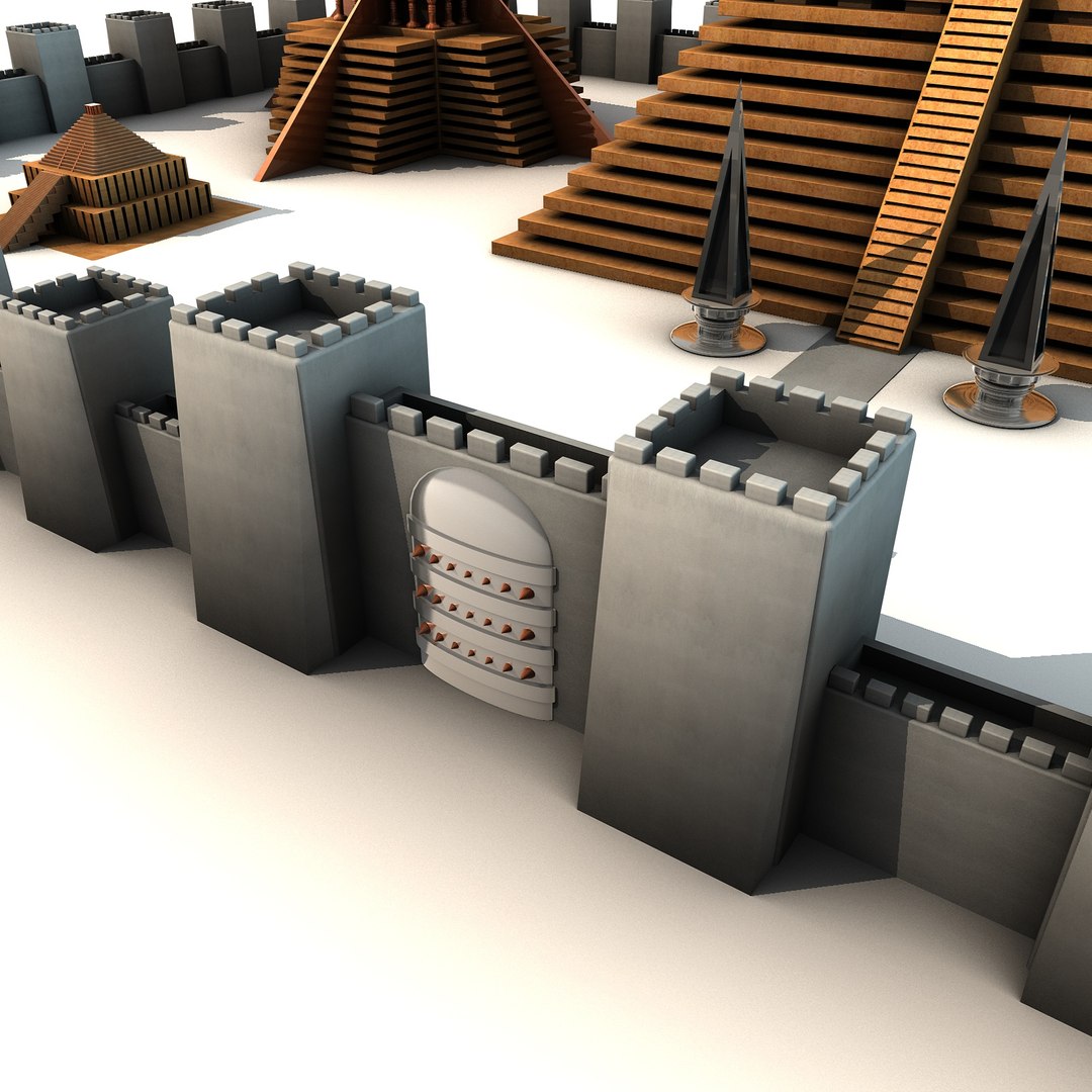 Temple City 3d Model