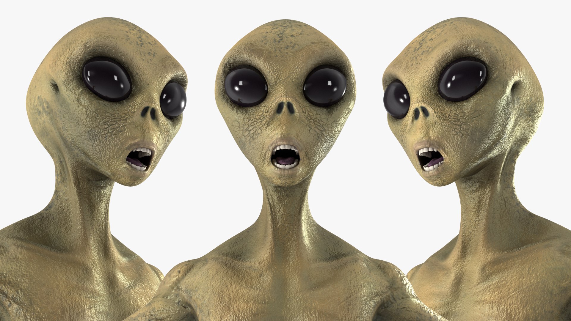 Humanoid Alien Creature Rigged For Modo 3D Model - TurboSquid 2018591