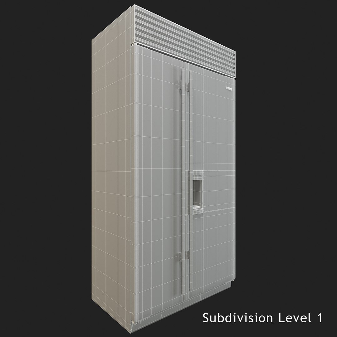 refrigerator freezer 3d max