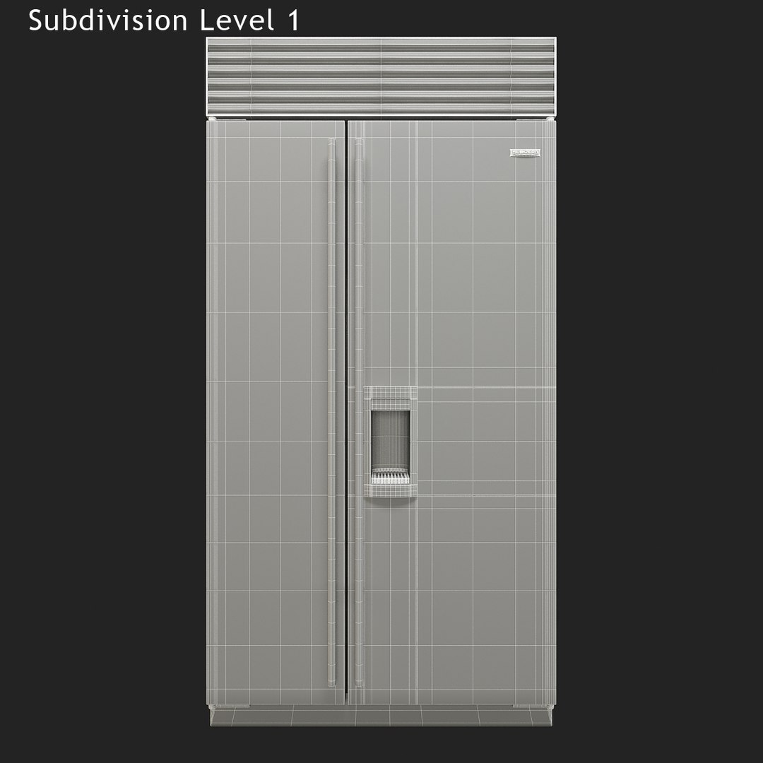 refrigerator freezer 3d max