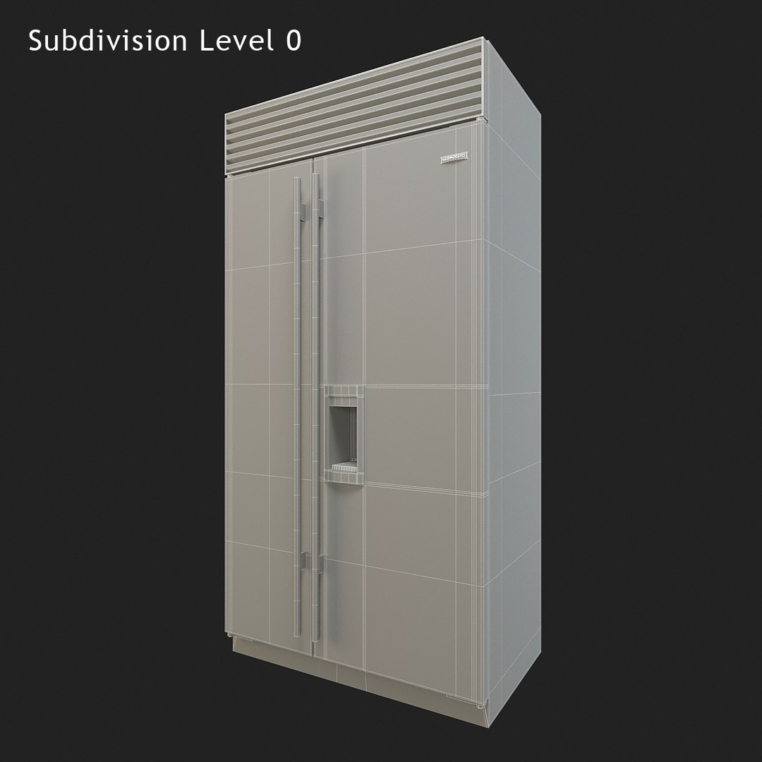 refrigerator freezer 3d max