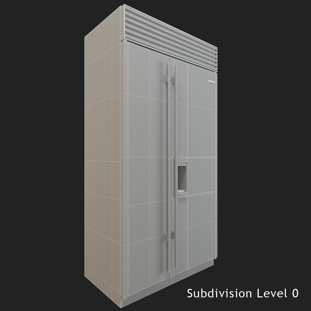 refrigerator freezer 3d max