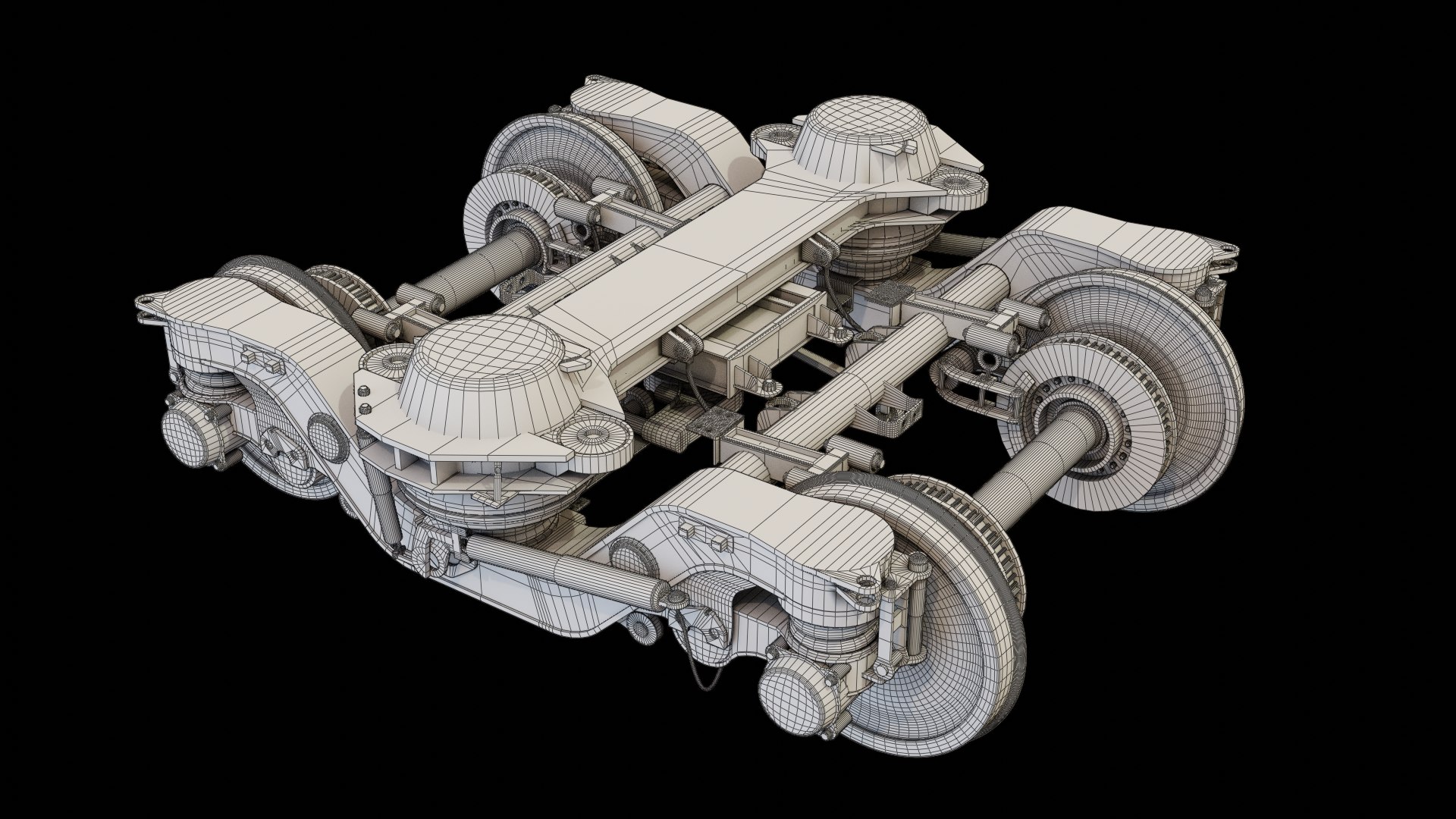 LHB Train Bogie Model - TurboSquid 2285811