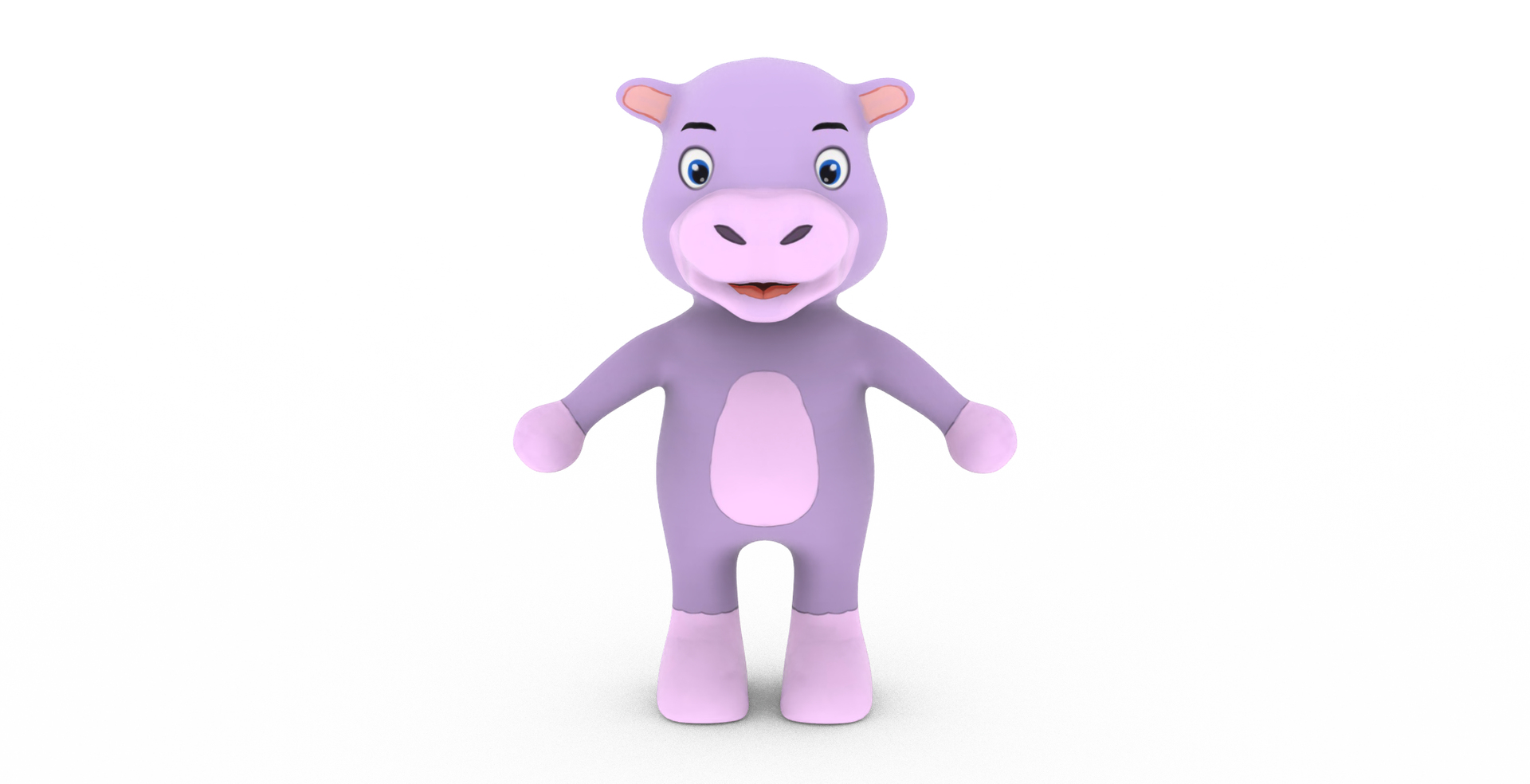 Character008 Animated Hippo 3D 3D model - TurboSquid 2013765