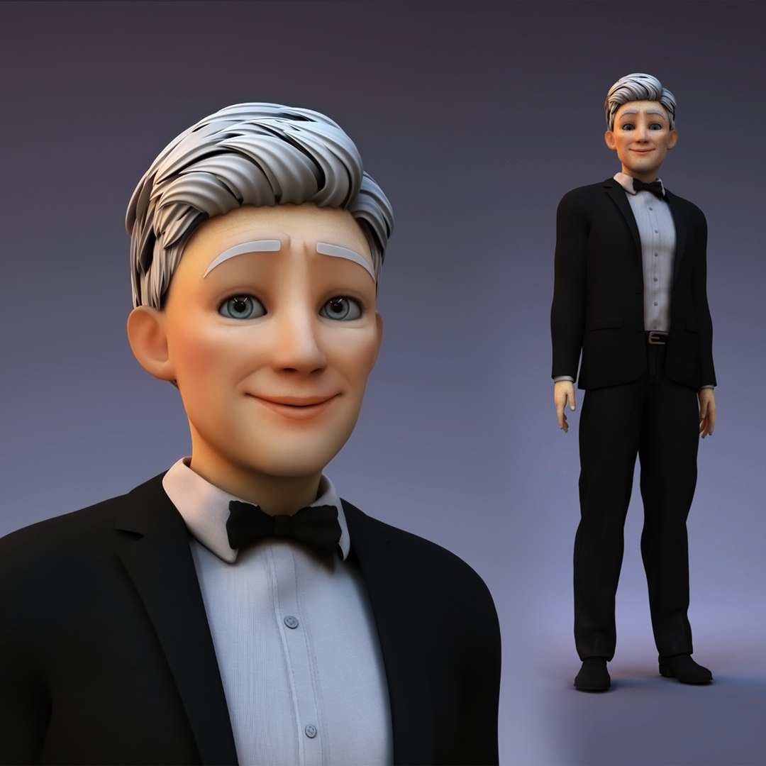 Middle Age Man Model - TurboSquid 2249042