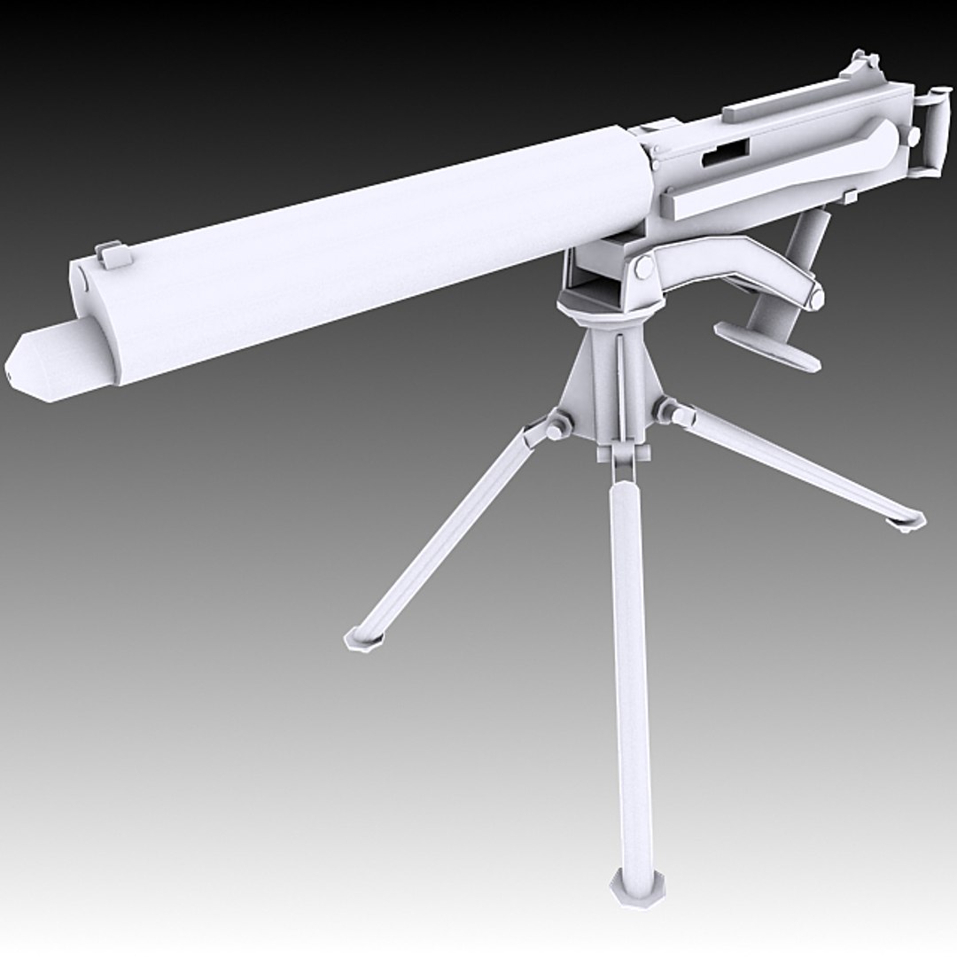 3D Vickers Machine Gun - TurboSquid 1301076