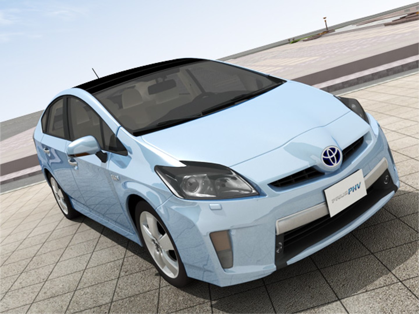 Toyota Prius Phv 2012 3d Model