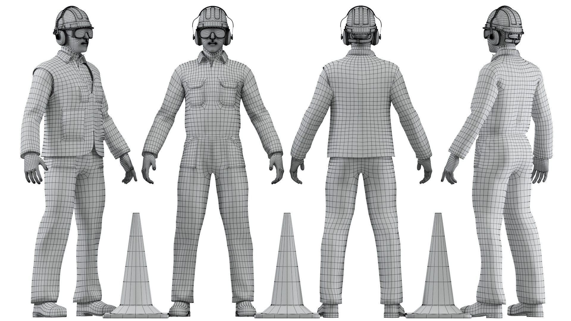 Road Worker 3D Model - TurboSquid 1715306