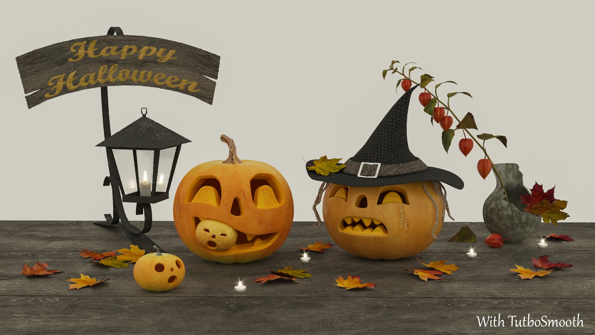 3D Halloween Happy Model - TurboSquid 1641986
