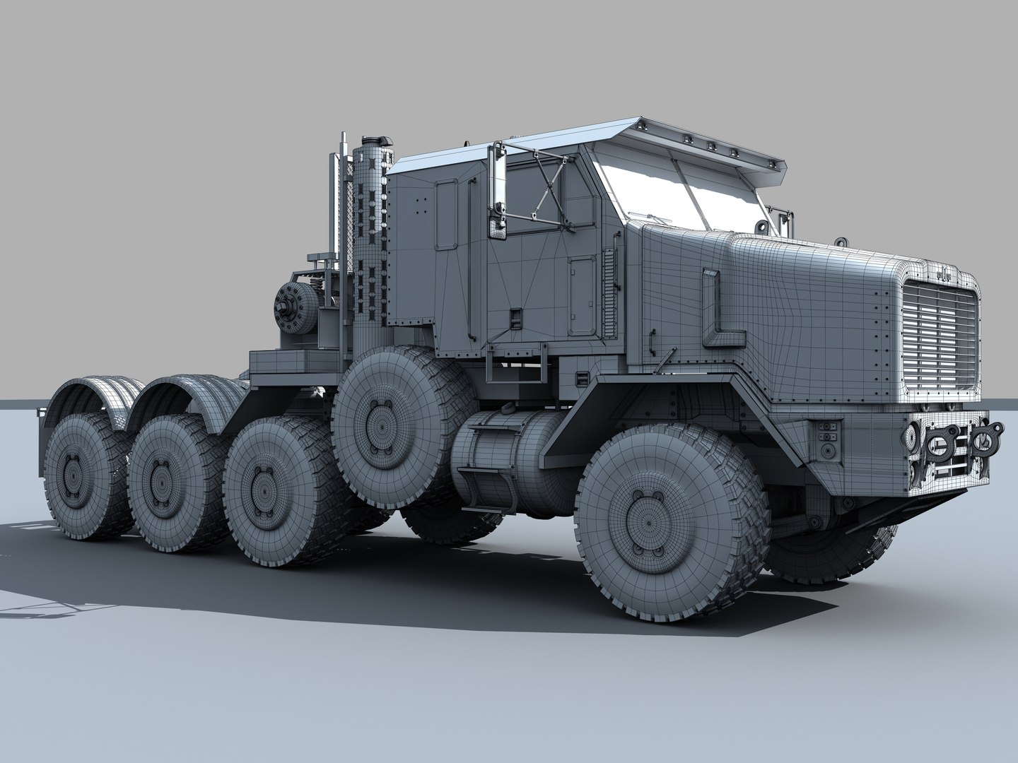 3d het m1070a1 military truck