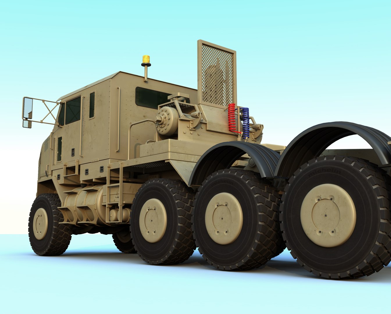3d het m1070a1 military truck