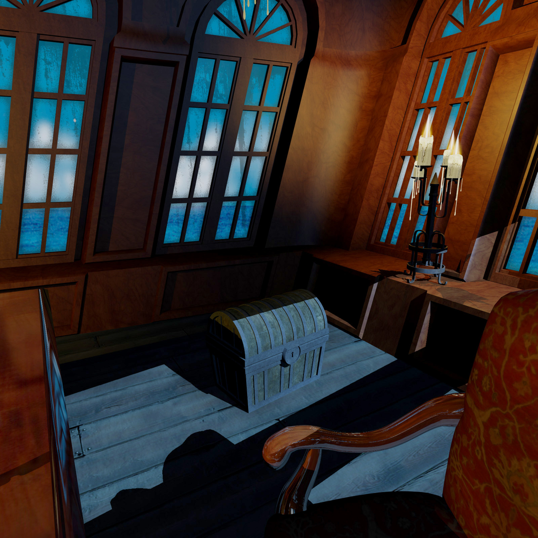 3d model pirate captain s galley