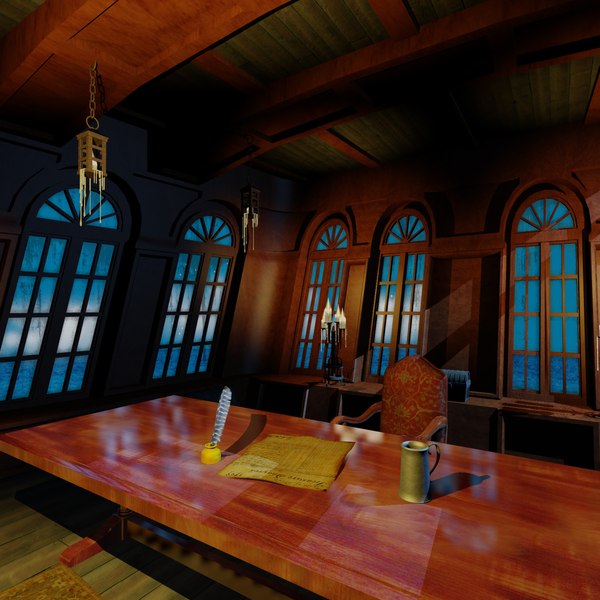 3d model pirate captain s galley