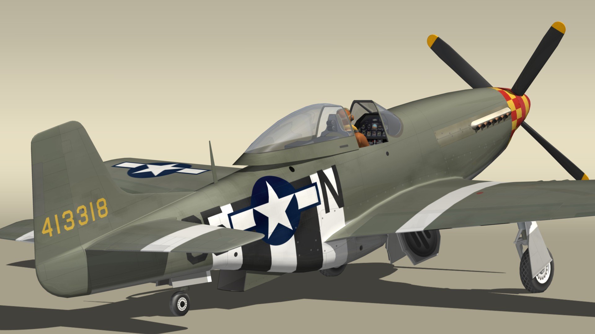 P51 Mustang Frenesi 3D model - TurboSquid 2012884