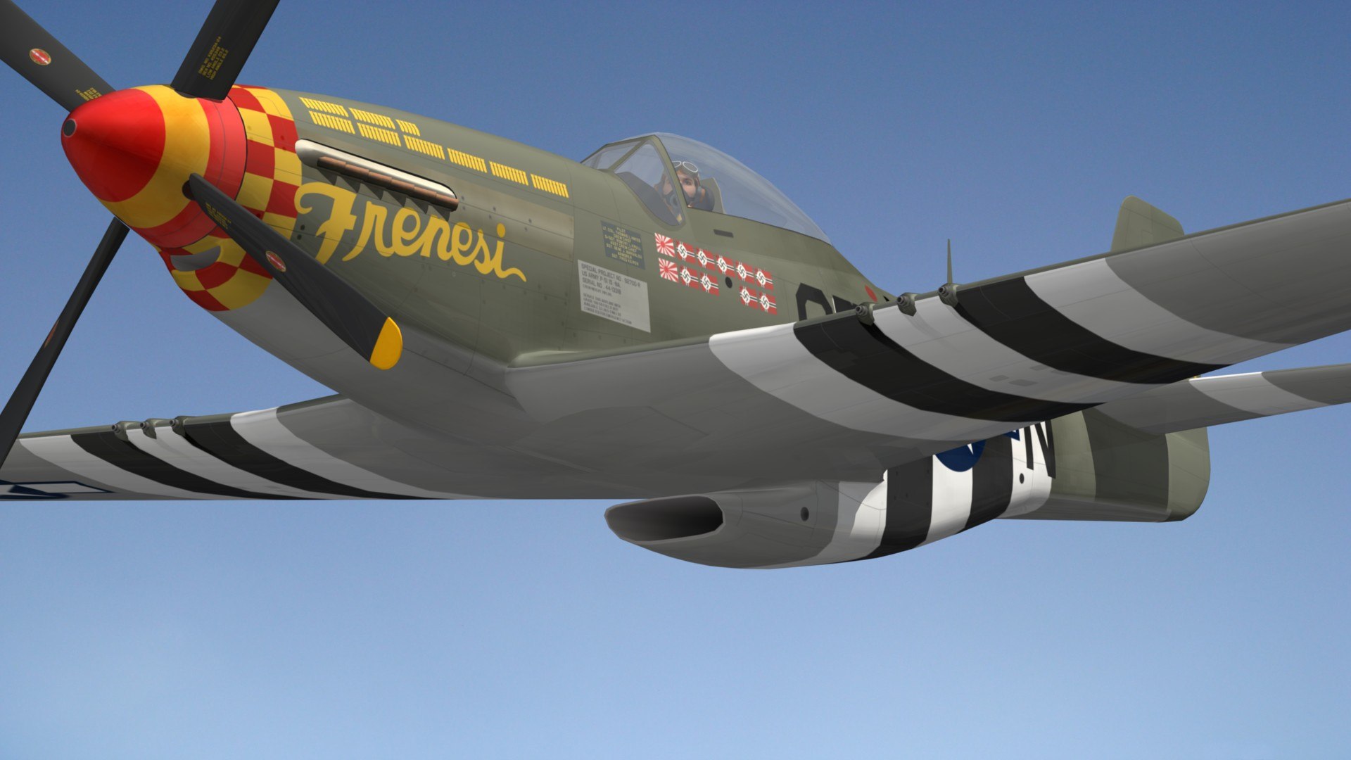 P51 Mustang Frenesi 3D Model - TurboSquid 2012884