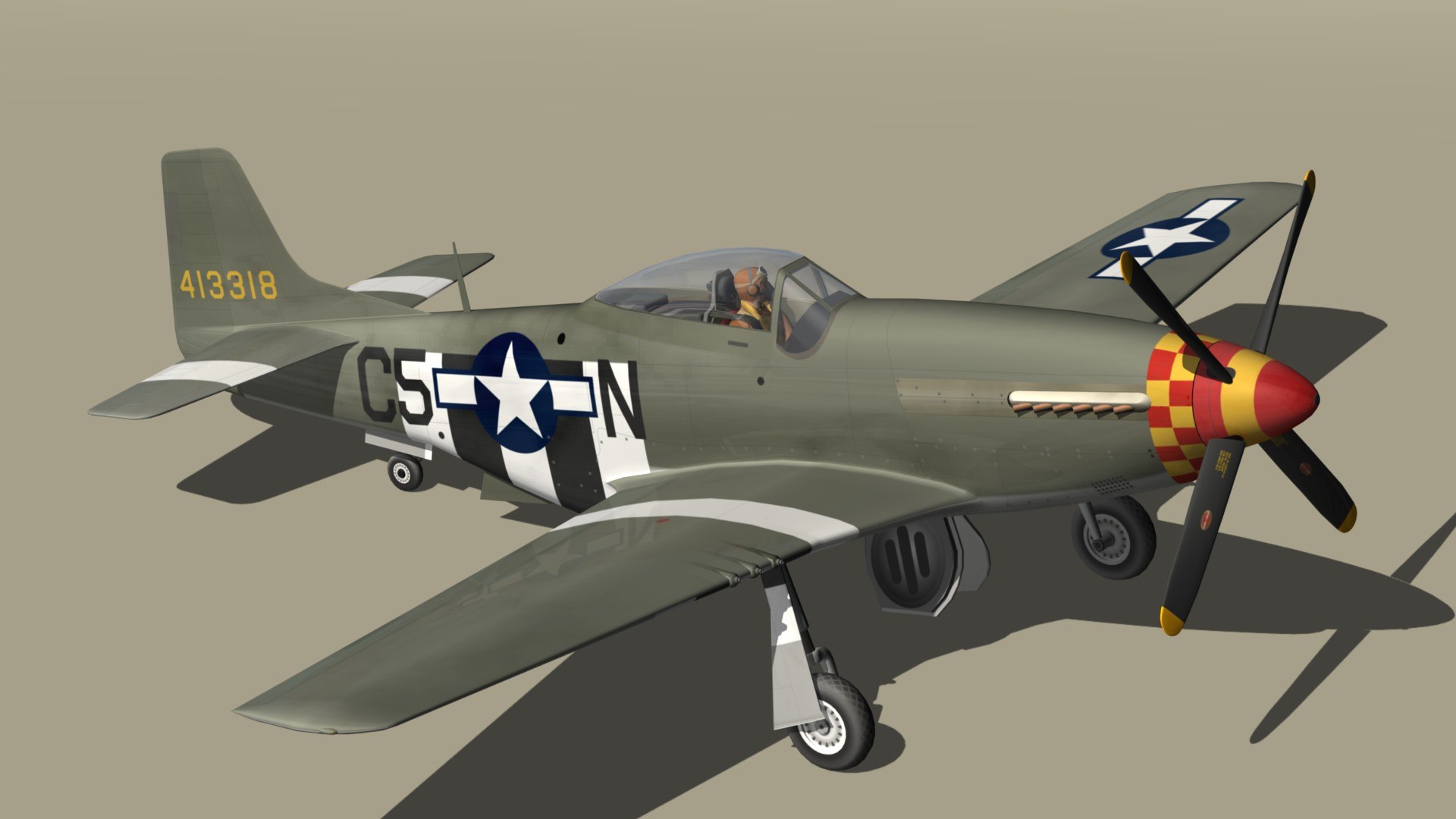 P51 Mustang Frenesi 3D model - TurboSquid 2012884