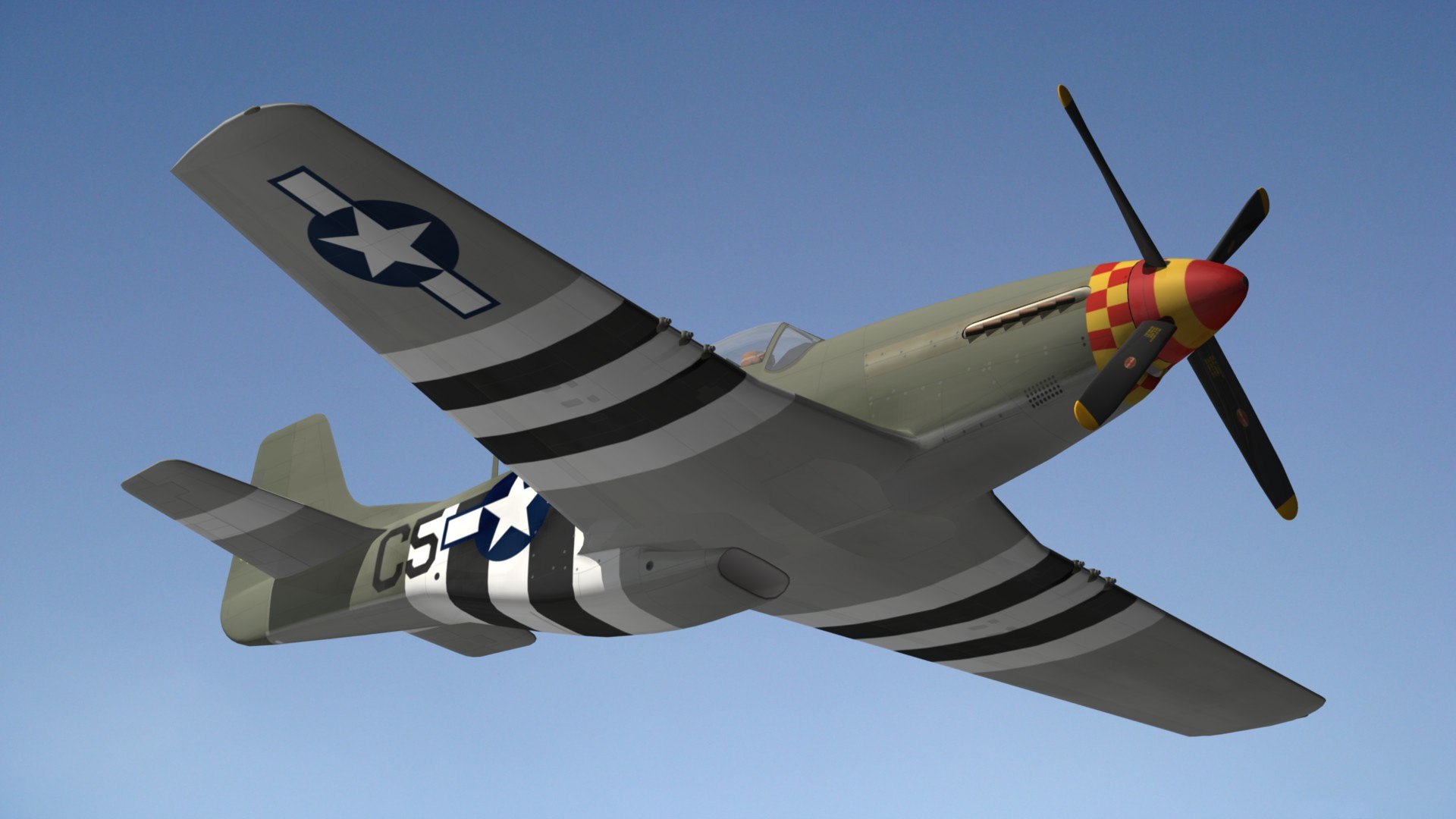 P51 Mustang Frenesi 3D Model - TurboSquid 2012884