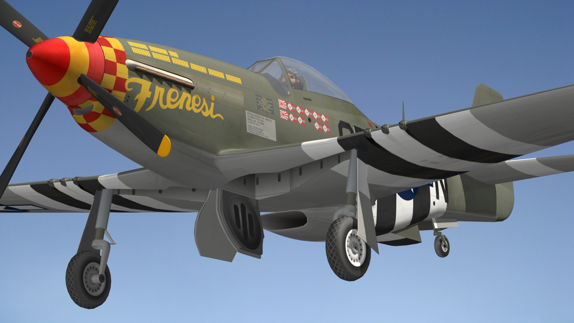 P51 Mustang Frenesi 3D Model - TurboSquid 2012884