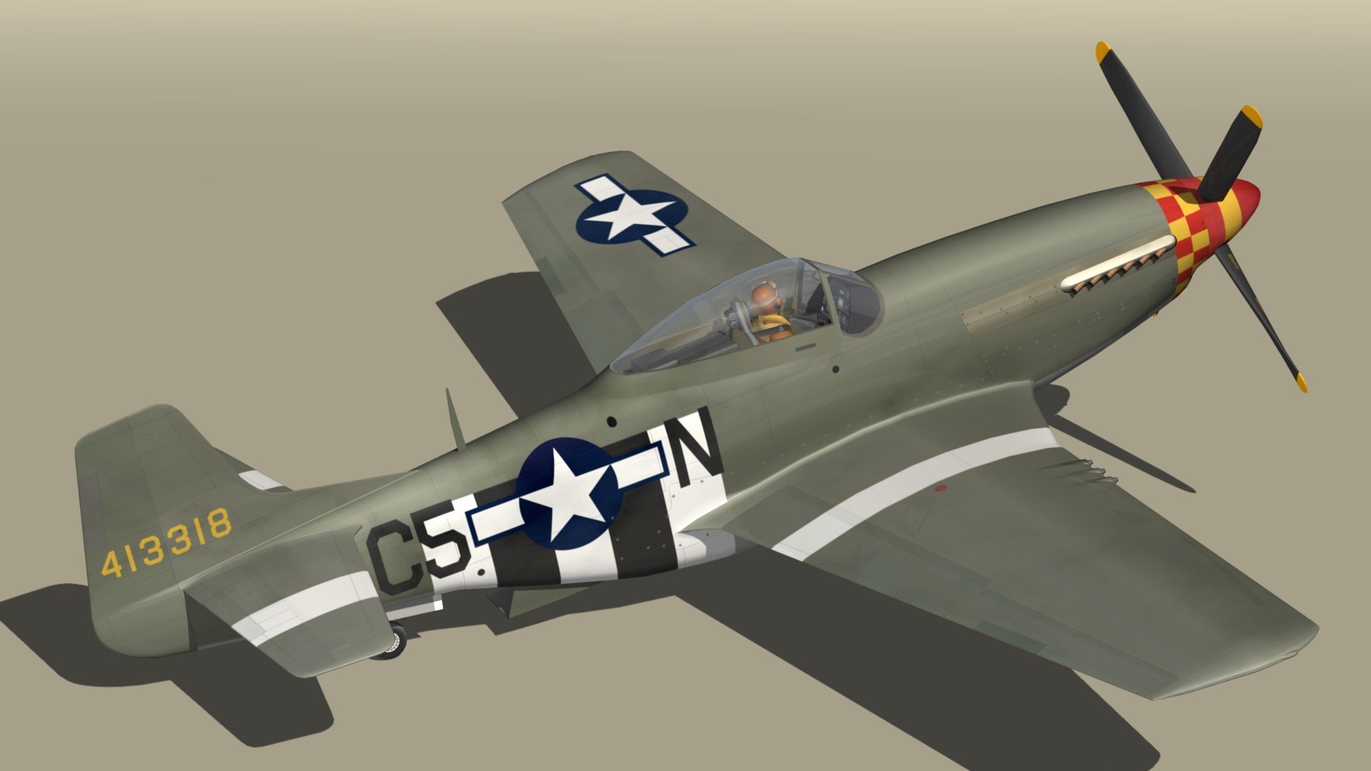 P51 Mustang Frenesi 3D model - TurboSquid 2012884