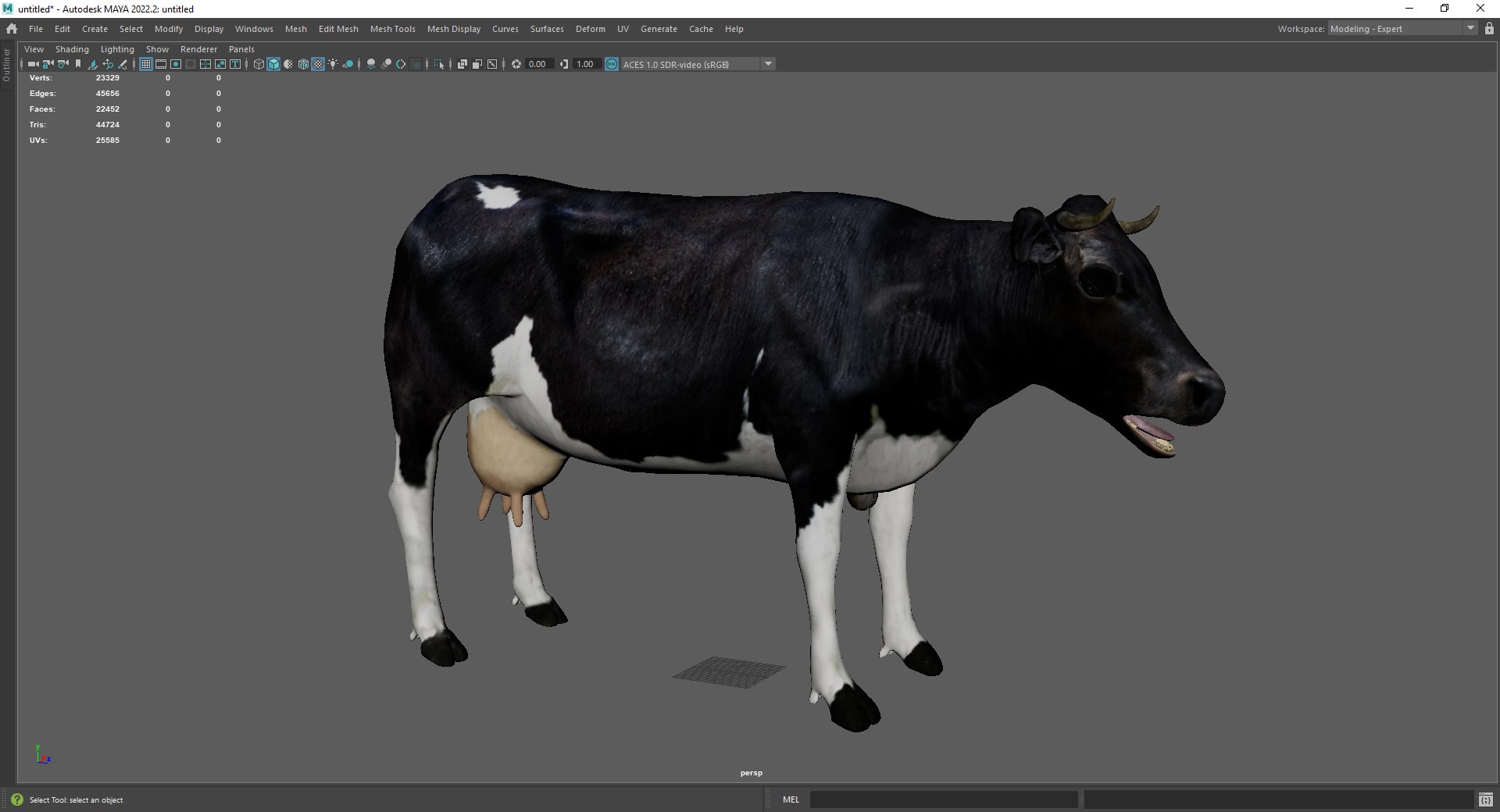 Free 3D Model Black And White Iconic Cow Free Low-poly 3D Model ...