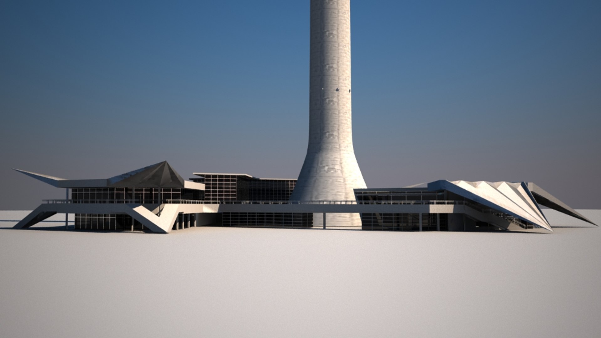 3d Tv Tower Berlin Model