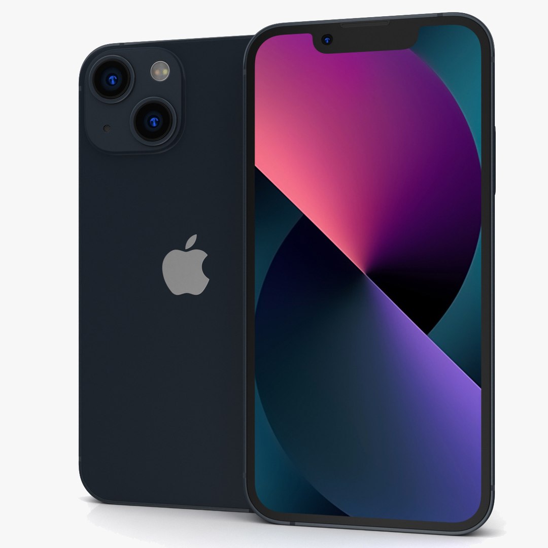 Apple iPhone 13 Mini Midnight model - TurboSquid 1805946