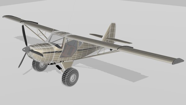 Kitfox aircraft golden fox 3D - TurboSquid 1659873