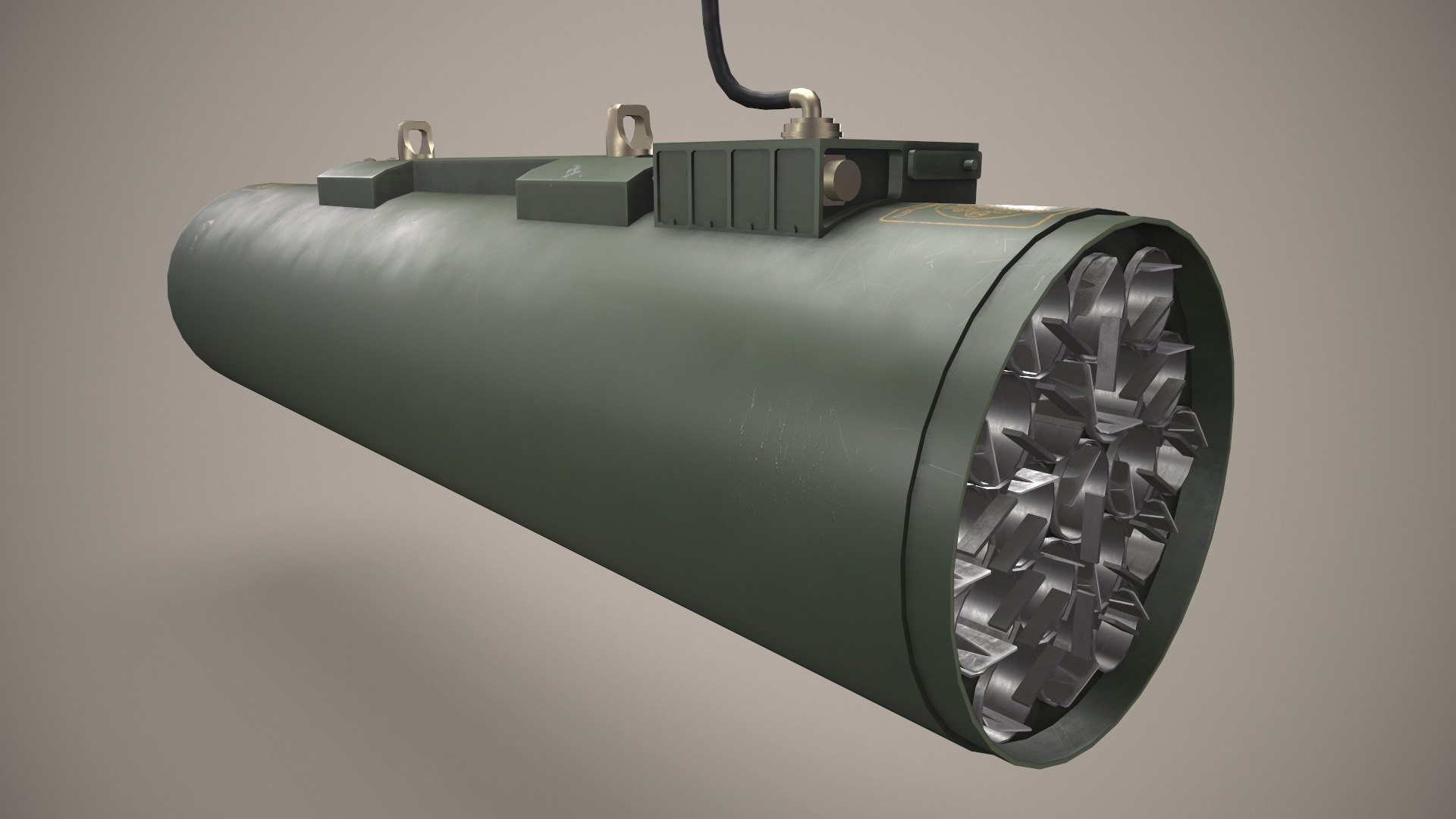 3D Rocket Launcher FZ225 With Missiles Model - TurboSquid 2205714