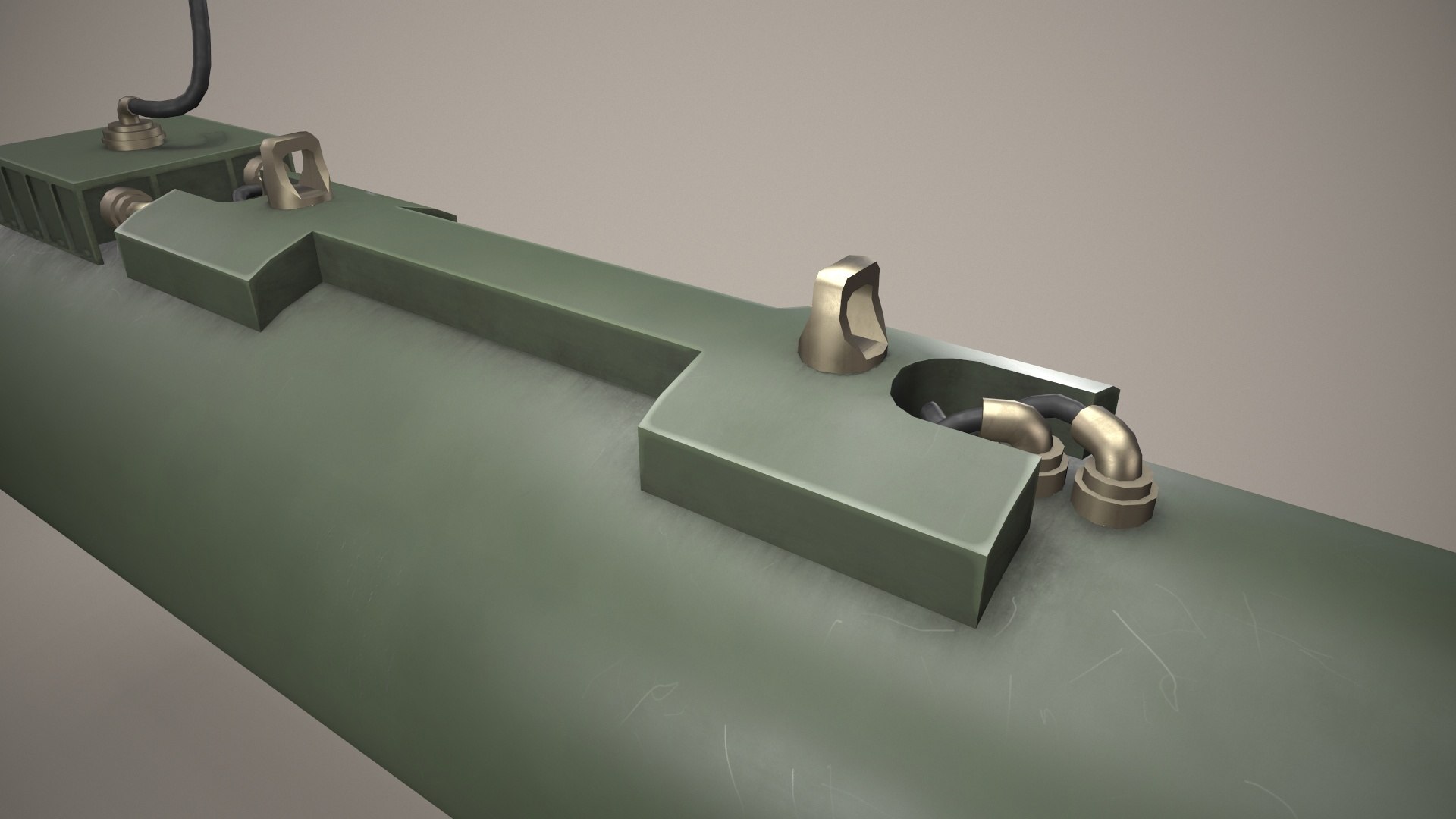 3D Rocket Launcher FZ225 With Missiles Model - TurboSquid 2205714