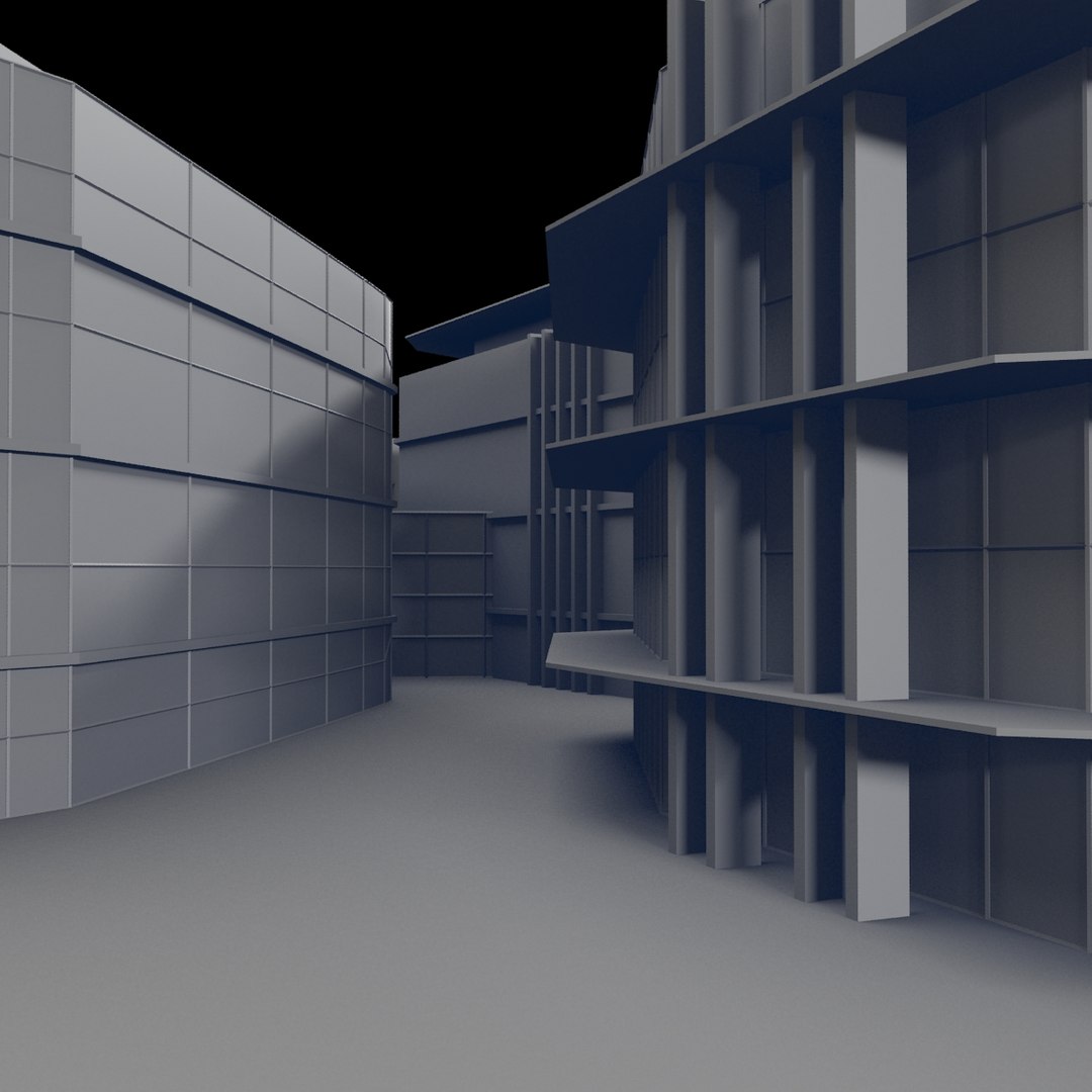 Generic Cluster Buildings 3d Max