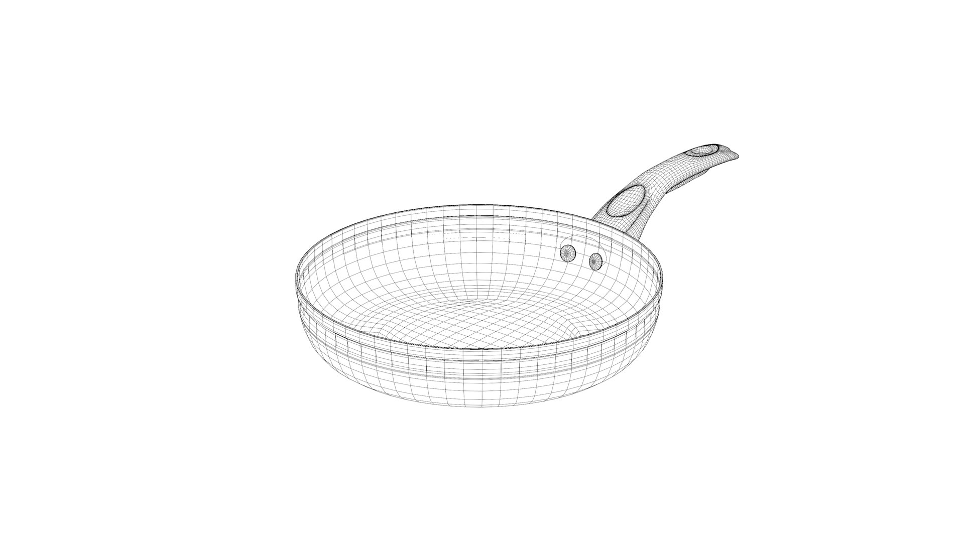 3D Black Frying Pan Model - TurboSquid 2289810