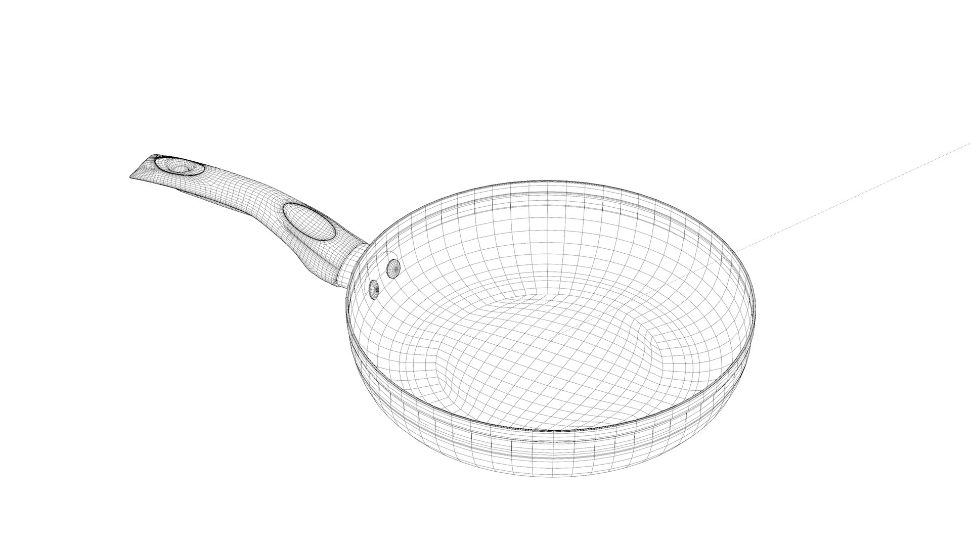 3D Black Frying Pan Model - TurboSquid 2289810