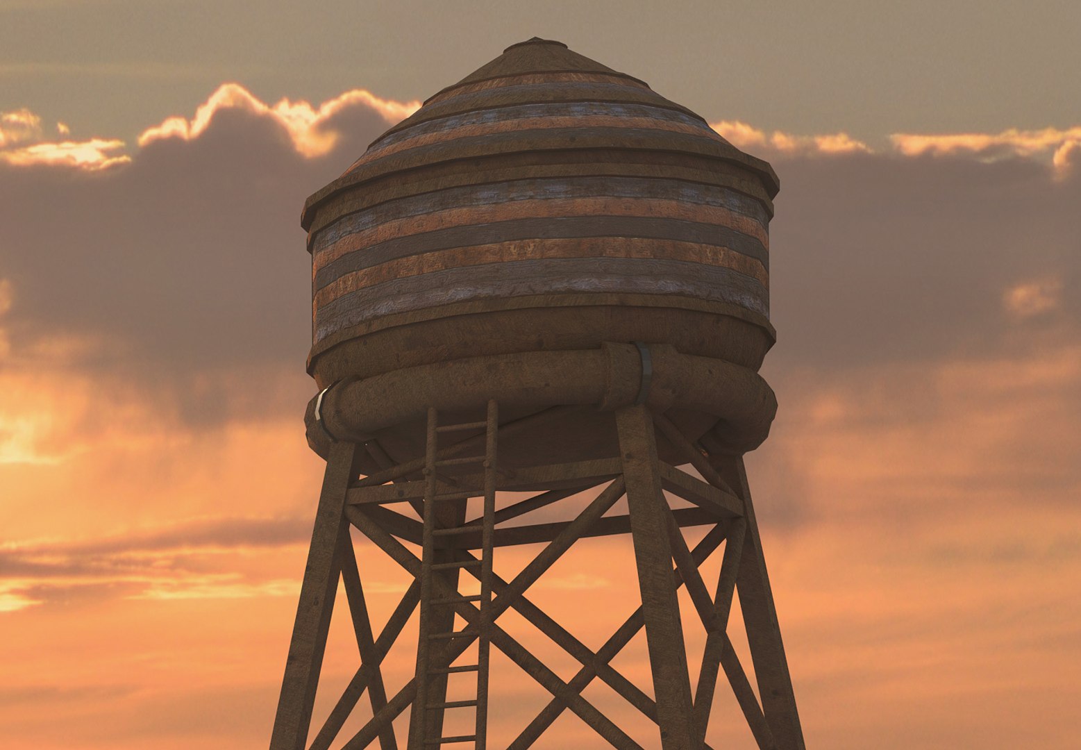 3D Desert Water Wood House Model - TurboSquid 1767236