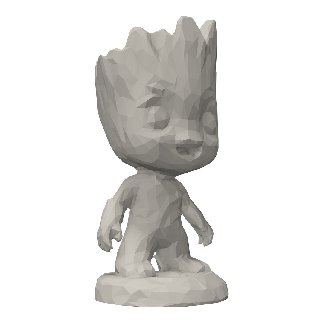 Baby Groot Statue Low Poly 3D Model - TurboSquid 2381958