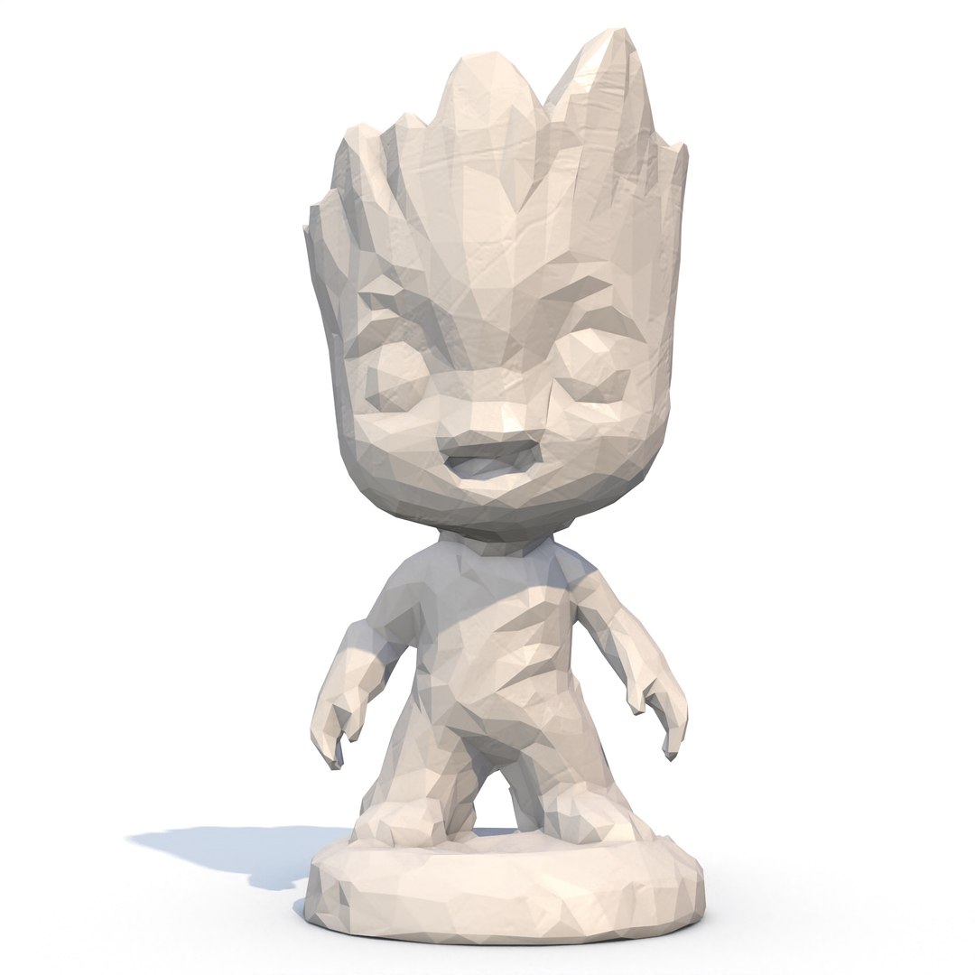 Baby Groot Statue Low Poly 3D Model - TurboSquid 2381958