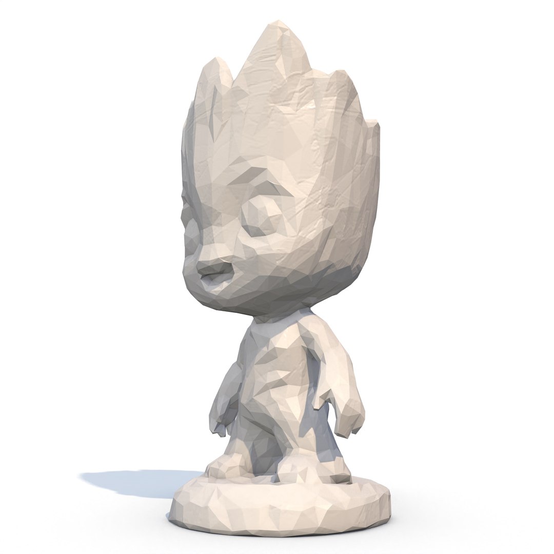 Baby Groot Statue Low Poly 3D Model - TurboSquid 2381958
