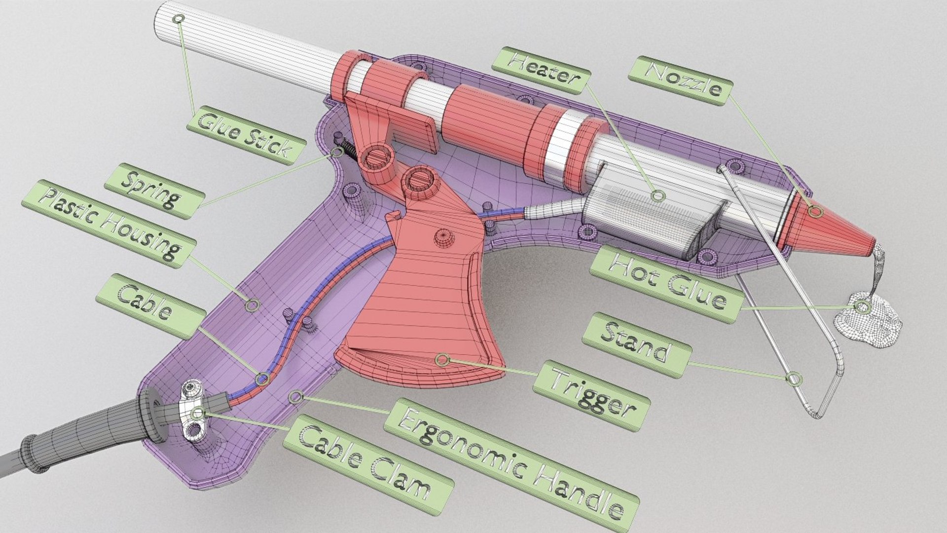 3D Model Glue Gun 1 - TurboSquid 1529446