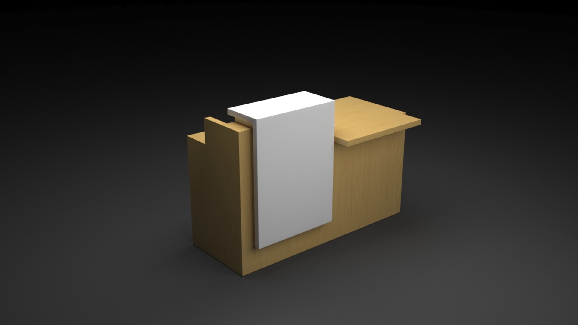 3D Reception Desk Grommet - TurboSquid 1243908