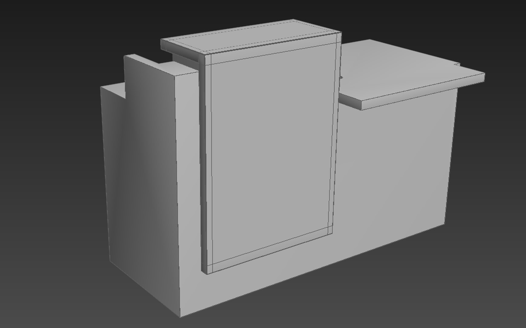 3D Reception Desk Grommet - TurboSquid 1243908