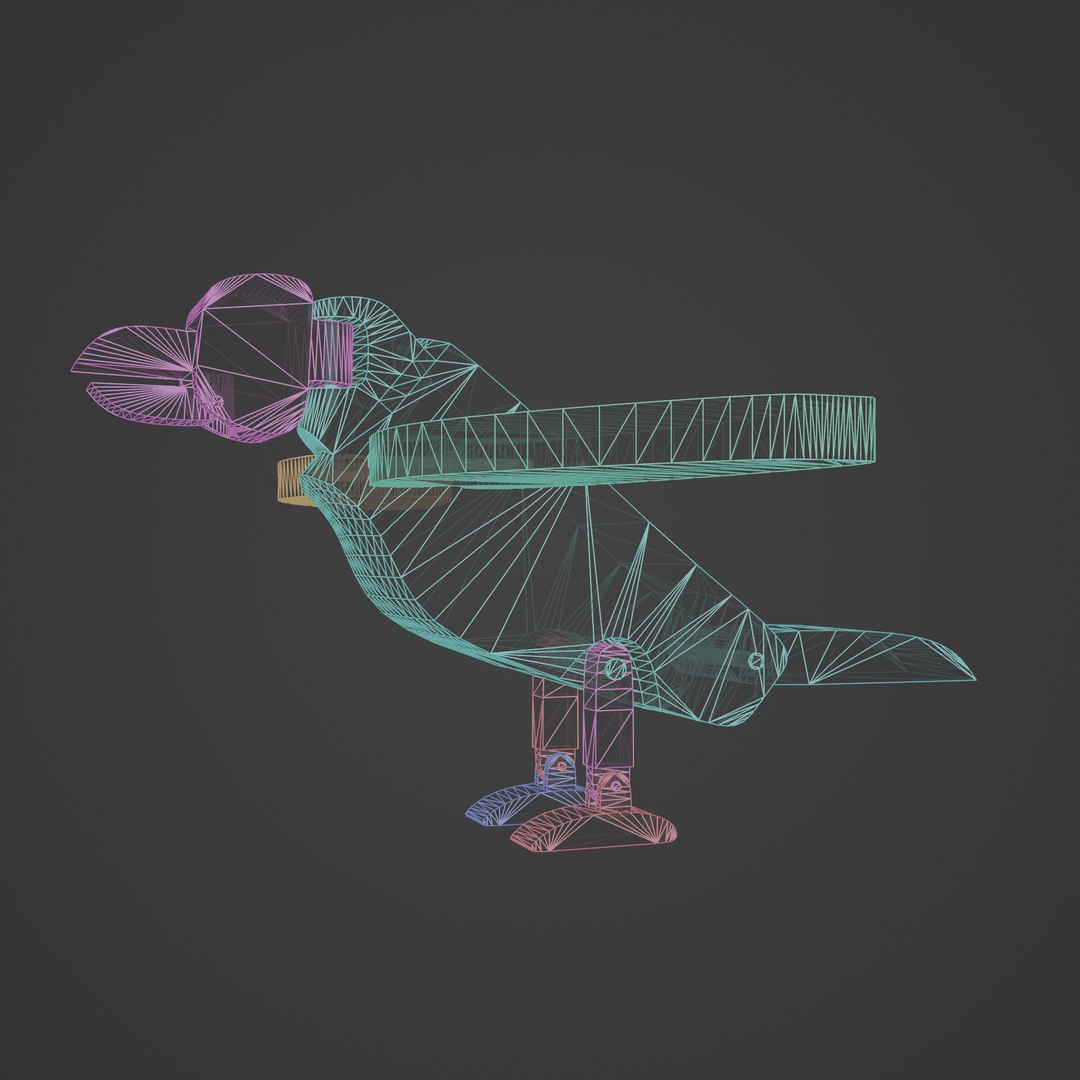 3D Wooden Toy Raven - TurboSquid 2291818