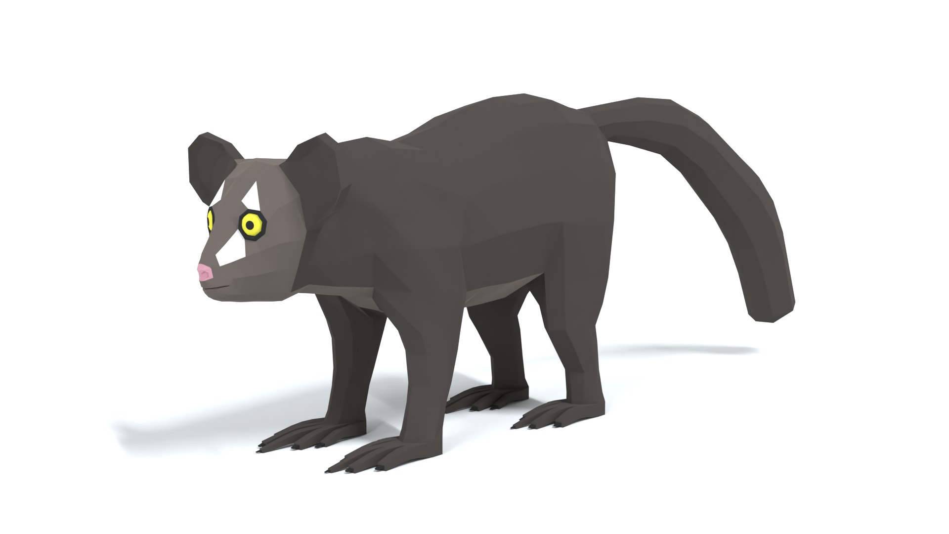 3D Low Poly Cartoon Aye-Aye Lemur - TurboSquid 1818570