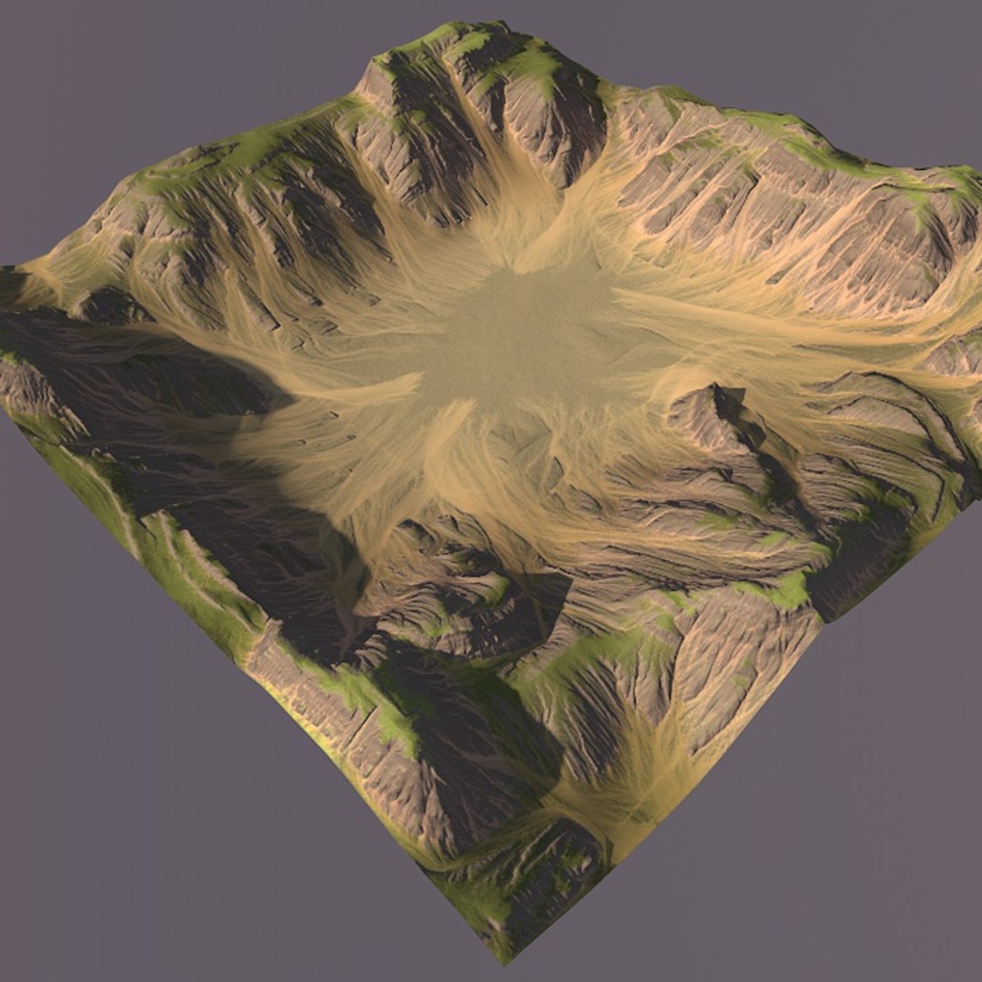Mountain Maps Terrain 3d 3ds