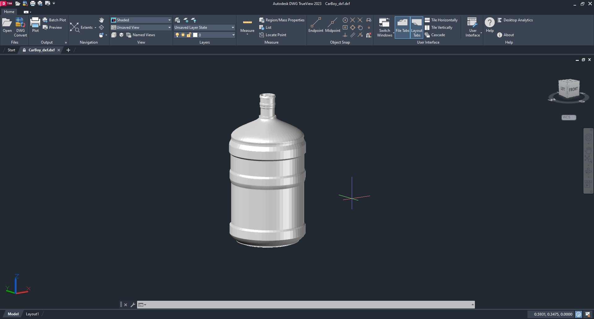 3D Model Carboy Water Bottle - TurboSquid 2059518