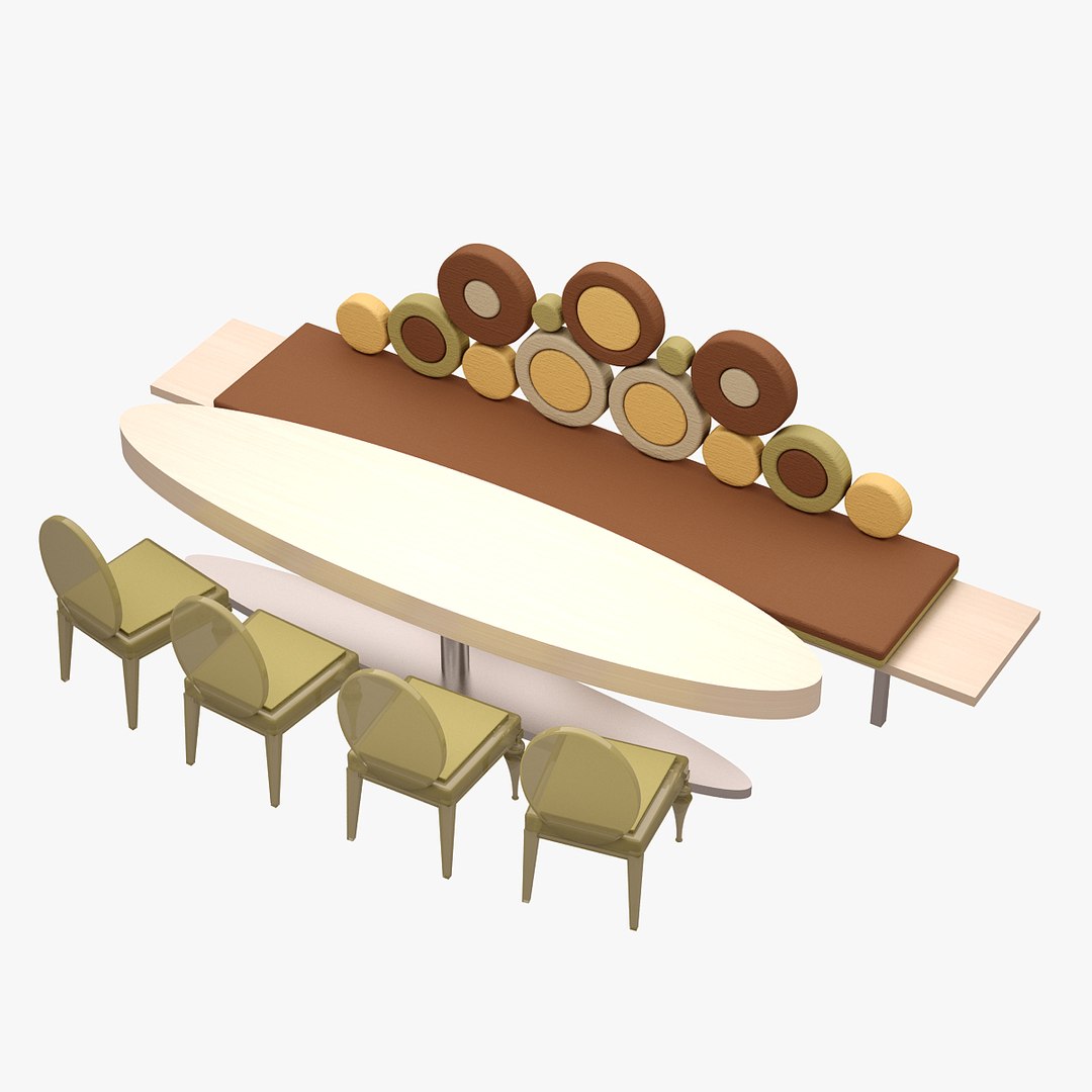 Restaurant Dinner Set 3d Max