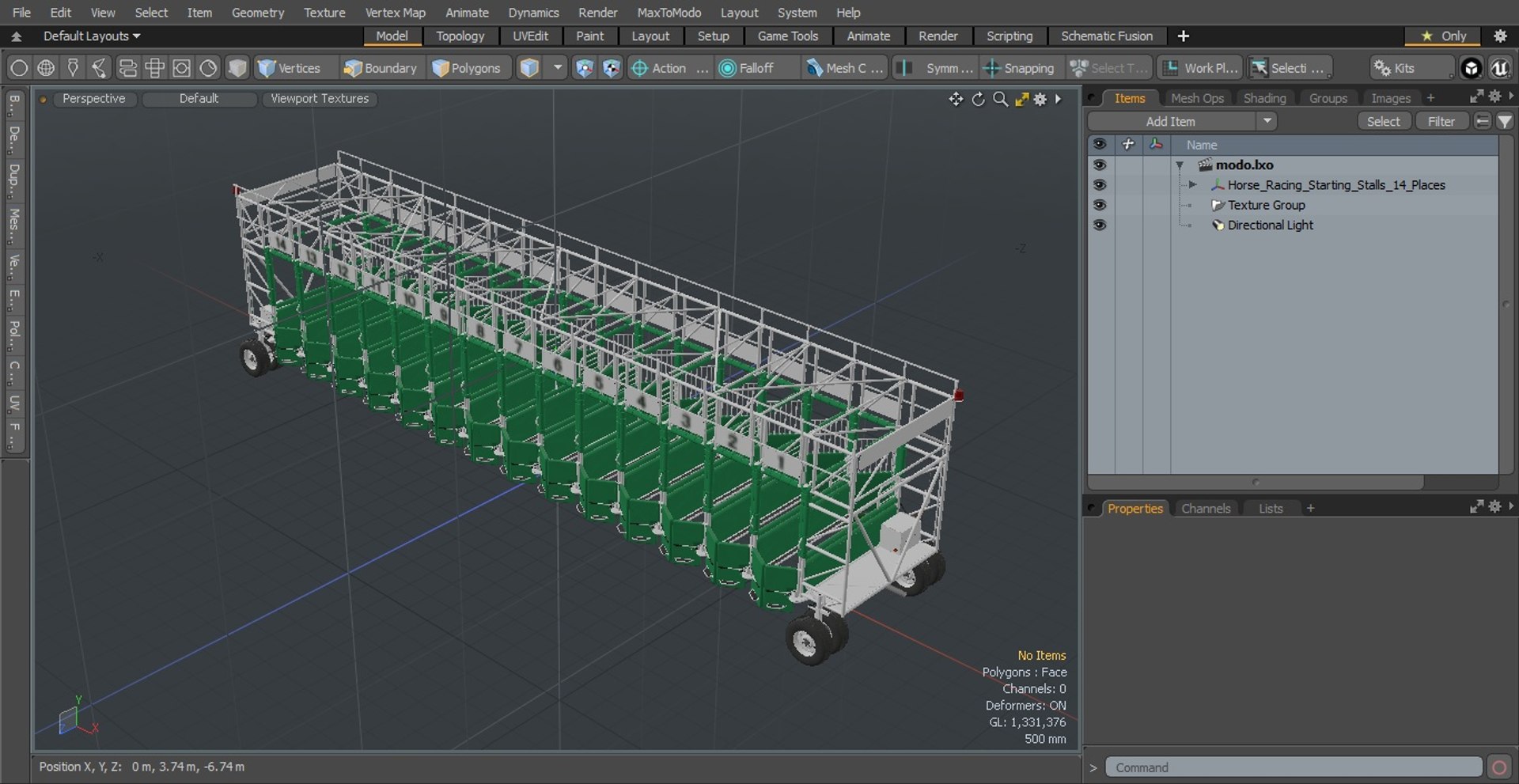 Horse Racing Starting Stalls 14 Places 3D model - TurboSquid 2029523