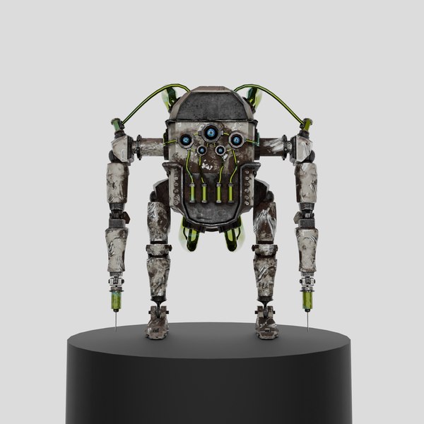 modelo 3d viejo robot - TurboSquid 2188359