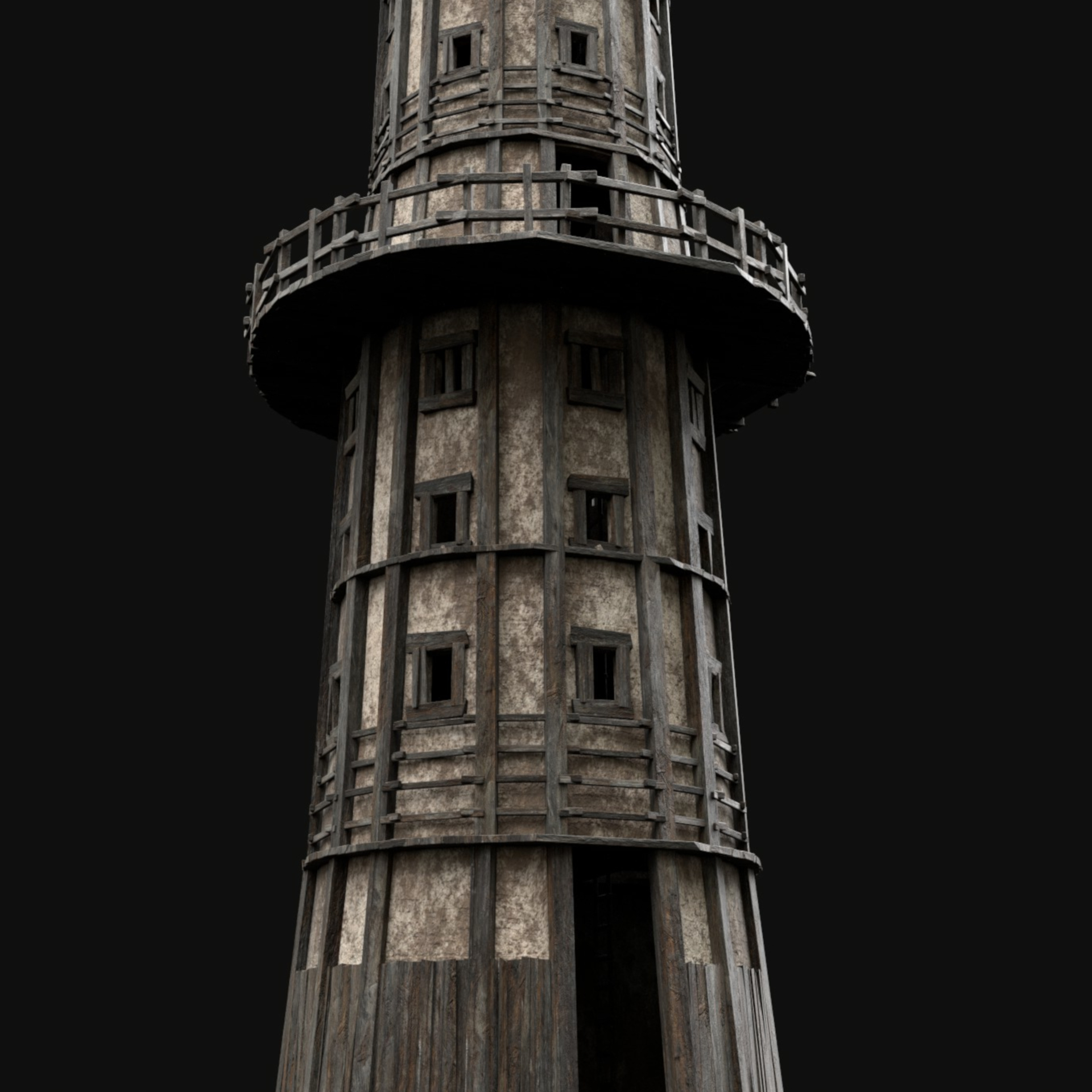 3D lighthouse tower medieval model - TurboSquid 1688593