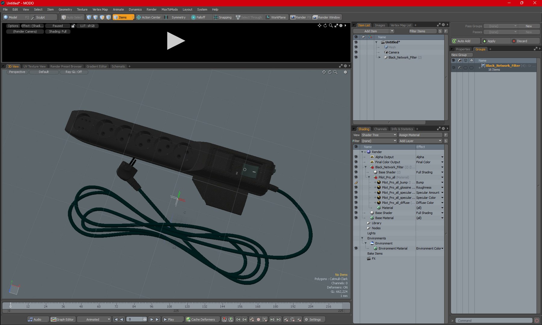 Black Network Filter 3D - TurboSquid 2119151