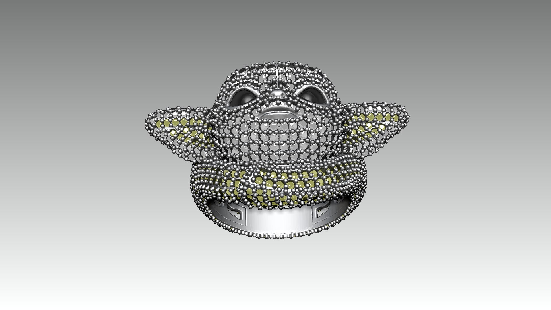 Baby Yoda Ring 3D - TurboSquid 1663812