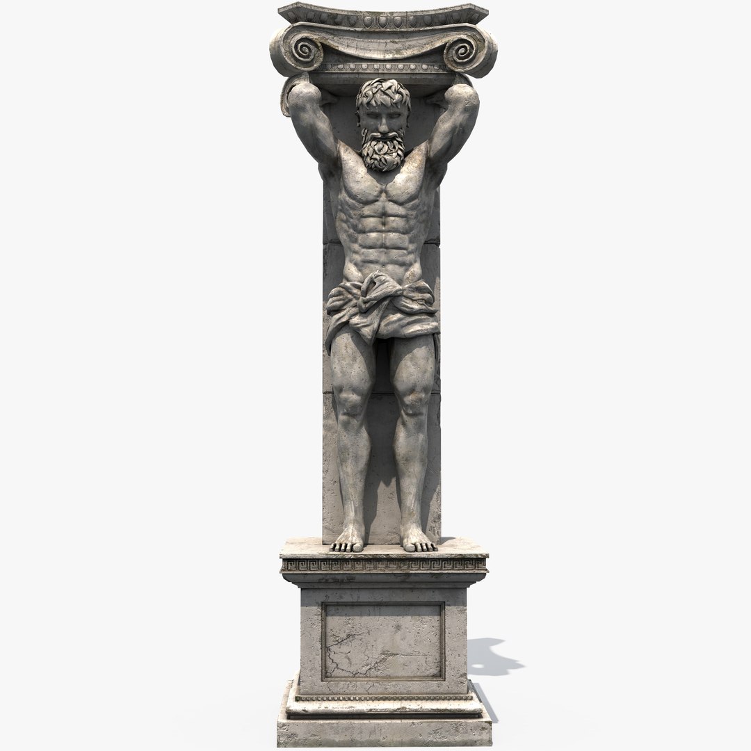 3D Model Column Statue - TurboSquid 1639997